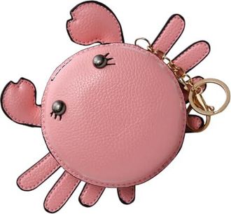 UPKOCH Joli Petit Porte-Monnaie en PU Rose Porte-Cl&eacute;s Multifonctionnel Paquet &agrave; Main Portable pour Femme pour Shopping Voyages et Rangement de Pi&egrave;ces et Cl&eacute;s