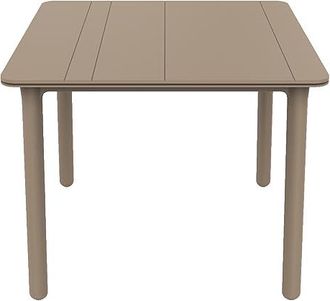Resol Noa Gartentisch, 90 x 90 cm, quadratisch, 4 Personen, elegant und robust, UV-Schutz f&uuml;r den Au&szlig;enbereich im Hof, Terrasse oder Veranda, Hellbraun