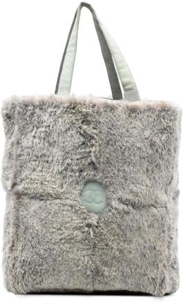 Chanel Shopper - CC Lapin Fur Tote - Gr. unisize - in Grau - f&uuml;r Damen