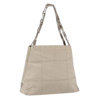 Prada Pre-owned Vintage Nylon Schultertasche - - Pre-owned - Damen - Beige - ONE SIZE