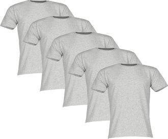 Fruit Of The Loom Original T Shirt 5er-Pack Herren, Heather Grey, XXL
