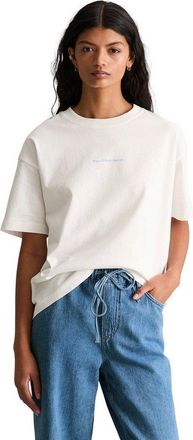 Marc O'Polo Denim T-Shirt relaxed aus Organic Cotton auff&auml;lliger R&uuml;ckenprint