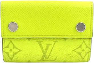 Louis Vuitton unisex, Pre-owned, Vert, Taille: ONE Size Portefeuille Tri-fold Vintage Pre-owned