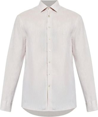 Etro Homme, Chemises, Beige, Taille: 3XL Linen Shirt