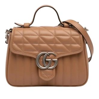 Gucci Sac &agrave; main Pre-owned GG Marmont &agrave; poign&eacute;e sup&eacute;rieure - Femme - Pre-owned - Brun - Taille: ONE Size