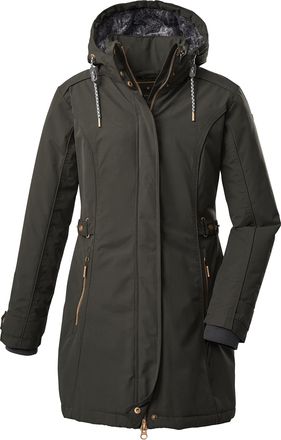 G.I.G.A. DX (GIGEQ Damen Casual Funktionsparka mit abzippbarer Kapuze GW 6 WMN PRK, grünanthrazit, 42, 38333-000