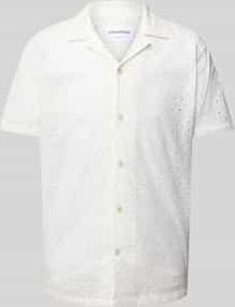 Lindbergh Relaxed Fit Freizeithemd mit Lochstickerei