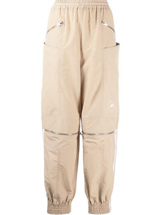 Stella McCartney pantalon de jogging &agrave; logo imprim&eacute; - Tons neutres