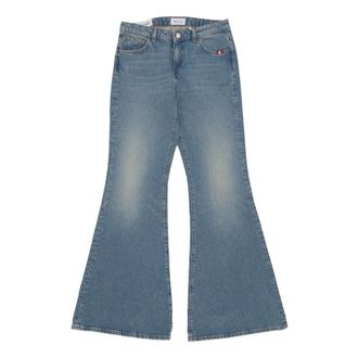 Amish Jean &eacute;vas&eacute; W Woodstock Denim - Femme - Jeans - Bleu - Taille: W28