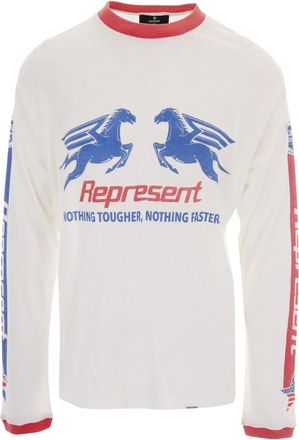 Represent Represent, Homme, Sport, Blanc, Taille: M Long Sleeve Training Hauts