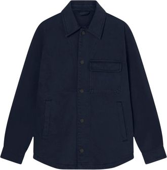 A|X Armani Exchange Homme, Vestes, Bleu, Taille: L Blouson en coton