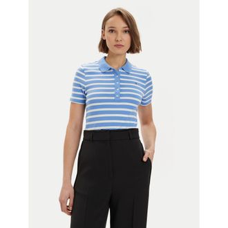 Tommy Hilfiger Poloshirt 1985 WW0WW39530 Blau Slim Fit