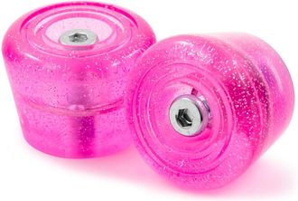 Rio Roller Rollschuh-Bremsstopper, Unisex, Erwachsene Einheitsgröße rosa (Glitter)
