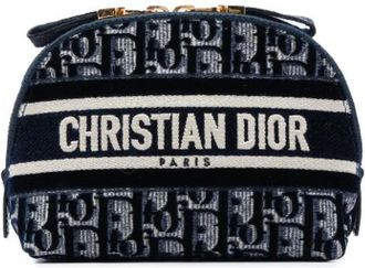 Dior Sac bandouli&egrave;re en velours Pre-owned - Femme - Pre-owned - Bleu - Taille: ONE Size