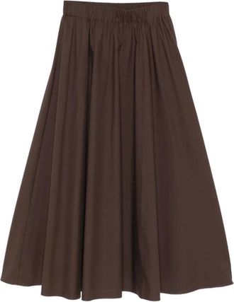 P.A.R.O.S.H. P.a.r.o.s.h., Femme, Jupes, Brun, Taille: 40 FR Maxi Skirt