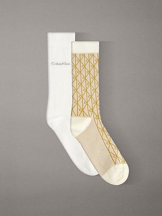 Calvin Klein Lot de 2 paires de socquettes en coton doux et extensible