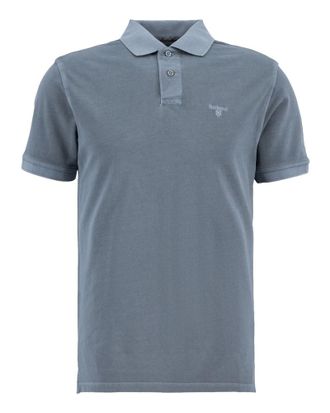 Barbour Piqu&eacute;-Poloshirt aus Baumwolle mit Label-Schriftzug, Tailored Fit in