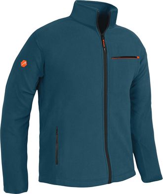 Ace Fleecejacke - warme und leichte Outdoor-Jacke aus Fleece f&uuml;r Herren - mit Rei&szlig;verschluss und drei Taschen - Blau - XXL
