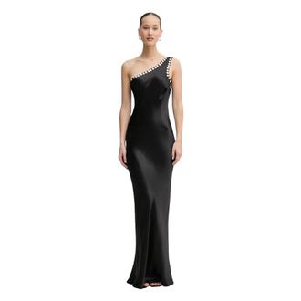 Never Fully Dressed Viskose Maxikleid - - Dresses - Damen - Schwarzk - L