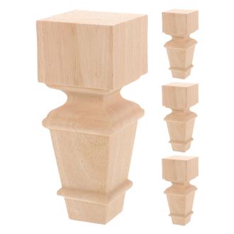 Valiclud 4 St&uuml;ck Quadratische Sofabeine aus Unbehandeltem Eichenholz Stabile M&ouml;belbeine Ersatz f&uuml;r Couchtisch Schrank und Sofa 15 X 65cm Vielseitig f&uuml;r Wohnzim