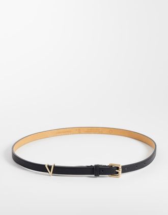 Valentino Bloom - Ceinture &agrave; boucle - Noir