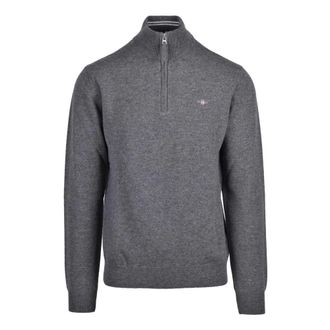 GANT Pullover mit Rei&szlig;verschlusskragen - - Knitwear - Herren - Grau - 3XL