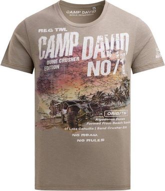 Camp David Rundhalsshirt aus Baumwolle