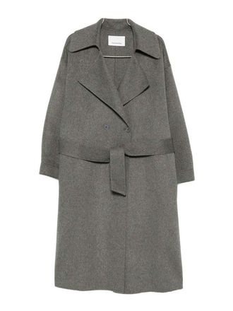 Frankie Shop Manteau Au Genou - Gris