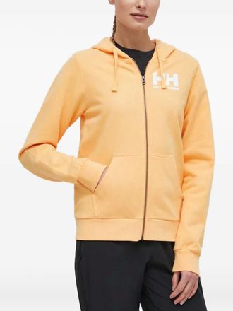 Helly Hansen Sweatshirt mit Rei&szlig;verschluss - Orange