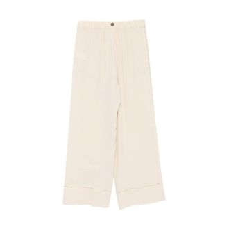 Semicouture Femme, Pantalons, Blanc, Taille: 42 FR Elle A070