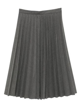 JNBY jupe mi-longue &agrave; design pliss&eacute; - Gris