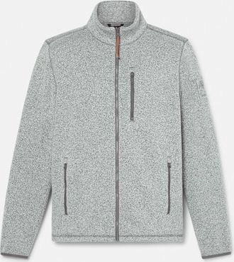 Timberland Melierte Fleecejacke f&uuml;r Herren in Dunkelgrau, Herren, Grau, Gr&ouml;&szlig;e