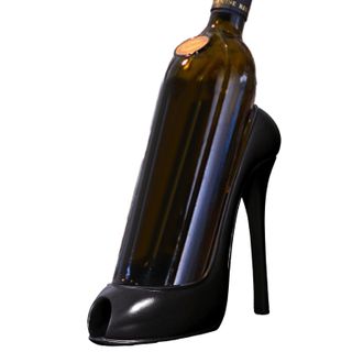Generic Weinflaschenregal - Dekoratives Weinregal, Weinhalter aus Kunstharz, stilvoller Weinst&auml;nder, High Heel-Schuh, 20,3 cm hoher Korb-Zubeh&ouml;r, einzelner We