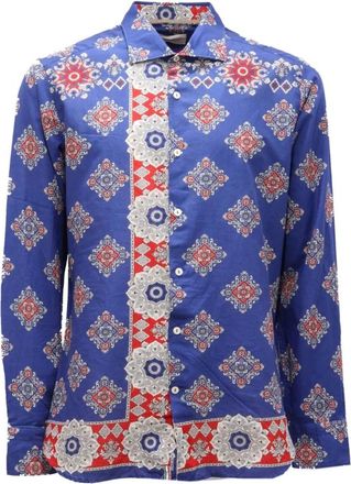 Tintoria Mattei Homme, Chemises, Multicolore, Taille: XL Camicia Ette Chemise Imprimée en Coton