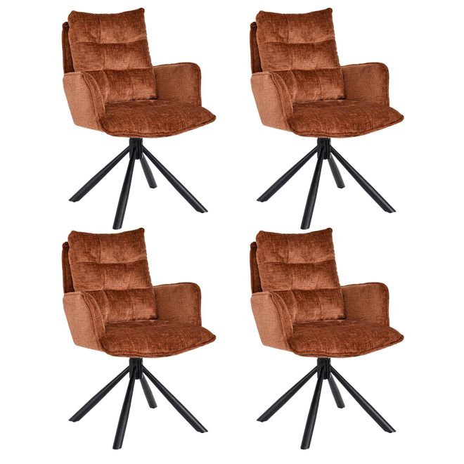 Duhome 2er Set Esszimmerstuhl mit Armlehnen Schminktischstuhl aus ...