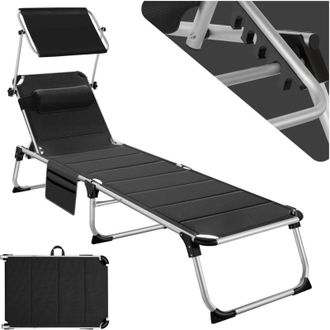 TecTake Tectake - Bain de soleil rembourr&eacute; et pliable r&eacute;sistant aux intemp&eacute;ries et aux uv