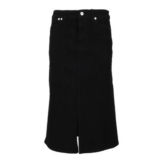 Proenza Schouler Stylischer Denim Midi-Rock - - Skirts - Damen - Schwarzk - XS