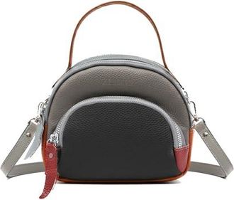 Zerimar Sac bandouli&egrave;re en cuir v&eacute;ritable, couleur noir, con&ccedil;u pour les femmes recherchant confort et style, dimensions 18 x 8 x 16 cm