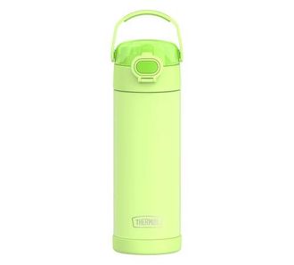 Thermos kids FUNTAINER WATER BOTTLE 0,47l, neon gr&uuml;n, Thermoflasche Kinder aus Edelstahl, 12 h kalt, sp&uuml;lmaschinenfest, dicht ohne Kohlens&auml;ure, Trinkflasche f