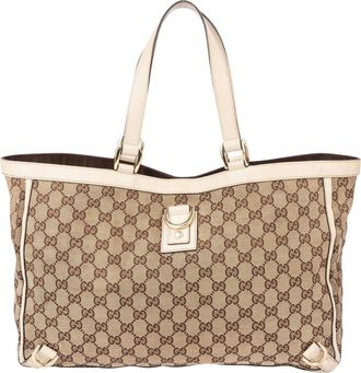 Gucci Crossbody Bags - Gucci GG Monogram Abbey Handbag - Gr. unisize - in Braun - f&uuml;r Damen