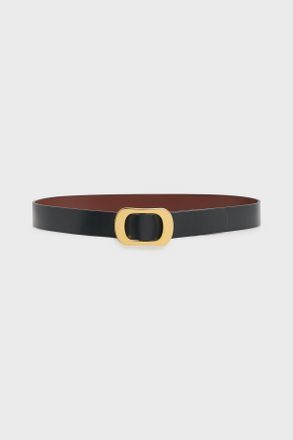 Gerard Darel Ceinture en cuir r&eacute;versible - DUO - Marron/Noir