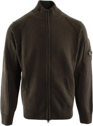 C.P. Company C.p. Company, Homme, Sweatshirts et sweats &agrave; capuche, Brun, Taille: 3XL Gilet Zipp&eacute;