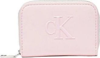Calvin Klein Bold Ck Medium Zip Around - - Accessories - Damen - Rosa - ONE SIZE
