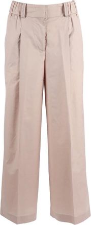 PESERICO Femme, Pantalons, Beige, Taille: 38 FR Wide Pantalons