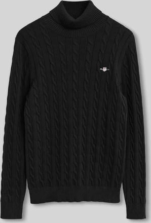 GANT Rollkragenpullover mit Logo-Detail