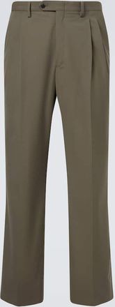 Prada Gerade Hose aus Wolle und Baumwolle