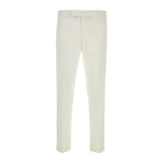 Pantaloni Torino Homme, Pantalons, Blanc, Taille: S Pantalon Blanc Slim Fit en Coton Stretch