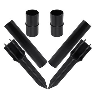 FOMIYES Solarleuchten Ersatz Erdspie&szlig;e 6 St&uuml;ck aus Kunststoff mit Clips und Verl&auml;ngerungsrohren f&uuml;r Landschaftsbeleuchtung im Freien