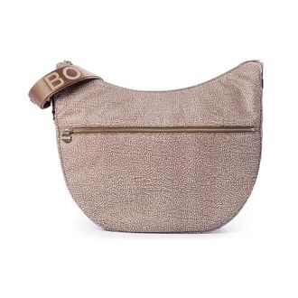 Borbonese Femme, Sacs, Beige, Taille: ONE Size Tissu technique bandouli&egrave;re avec sangle cordura