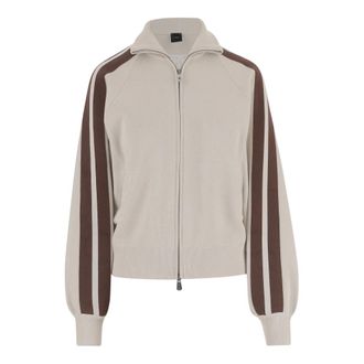 Pinko Sweatshirt mit Rei&szlig;verschluss und Love Birds Logo - - Sweatshirts & Hoodies - Damen - Beige - S